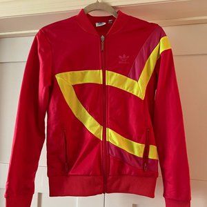 adidas | Jackets & Coats | Adidas Hot Pink And Yellow Jacket | Poshmark